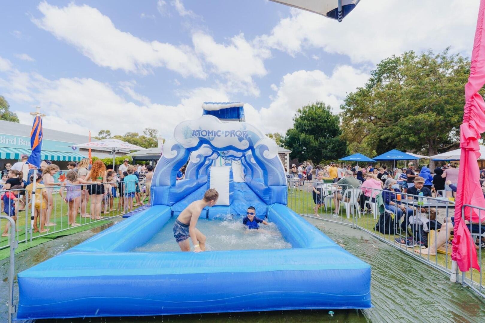 Atomic Drop Water Slide Ride - Action Events | Amusement Hire Melbourne ...