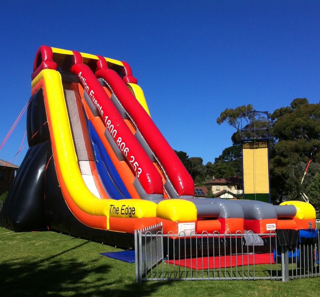 The Edge Giant Drop Slide Ride - Action Events | Amusement Hire ...