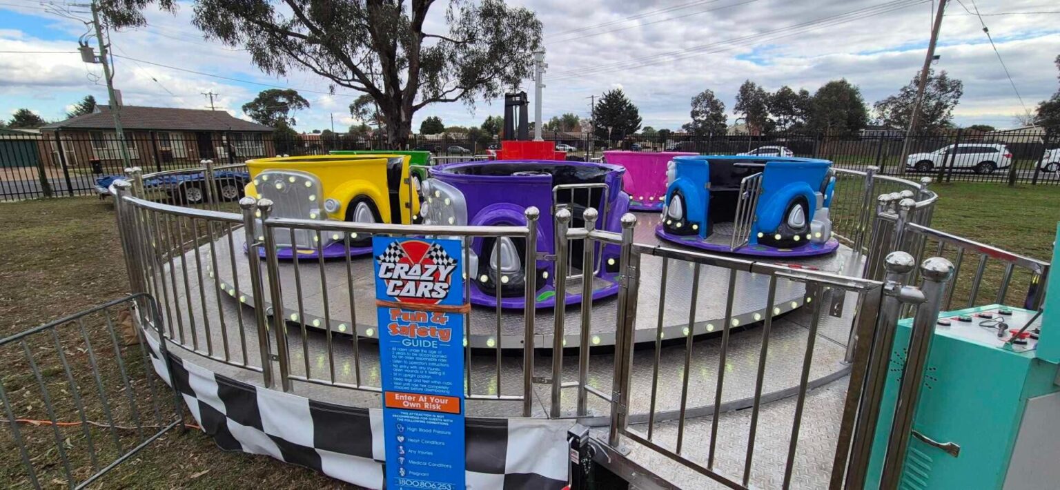 Crazy Cars - Action Events | Amusement Hire Melbourne | Jumping Castle Hire